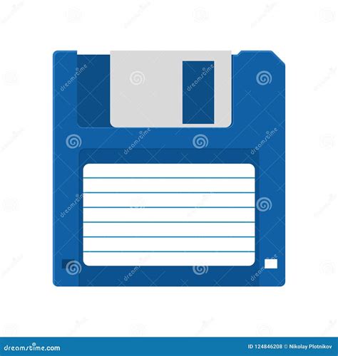 Floppy Disk Icon In Flat Style Isolated On White Background Hd Diskette Old Data Media Stock