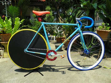 Gambar Sepeda Fixie Biru Modifikasi Sepeda Fixie