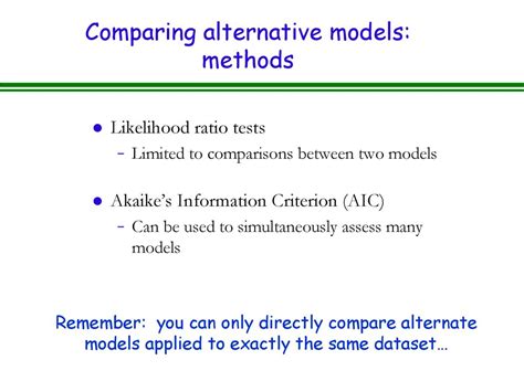 lecture 4 model selection and multimodel inference ppt download