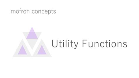 utility functions ppt