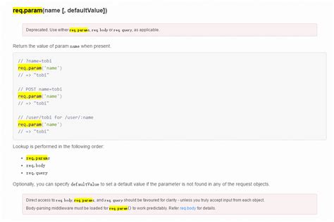 nodejs在使用req param paramname 获取参数时控制台出现警告提示 gmt express deprecated
