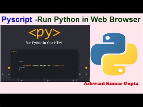 How To Run Python In Your Web Browser Using PyScript Will It Replace Java Script In Hindi