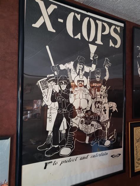 X Cops Poster And 7inch Record Rgwar