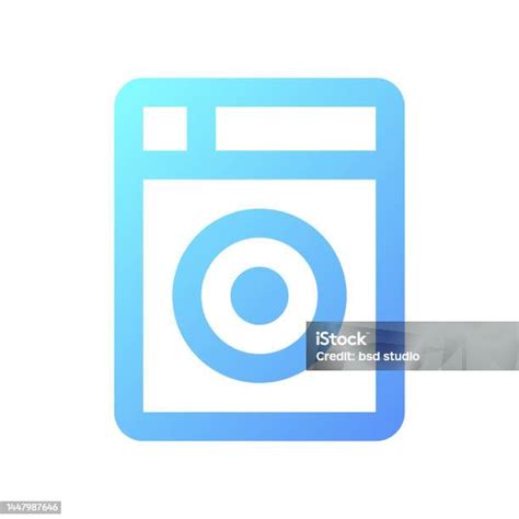 세탁기 픽셀 완벽한 그라데이션 선형 Ui 아이콘 가사 집안일에 대한 스톡 벡터 아트 및 기타 이미지 가사 집안일 가정 생활 개념 Istock