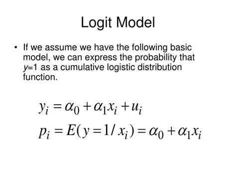 Ppt Dummy Dependent Variable Models Powerpoint Presentation Free Download Id6642558