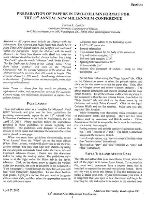 Paper Formatting Guidelines Download Scientific Diagram
