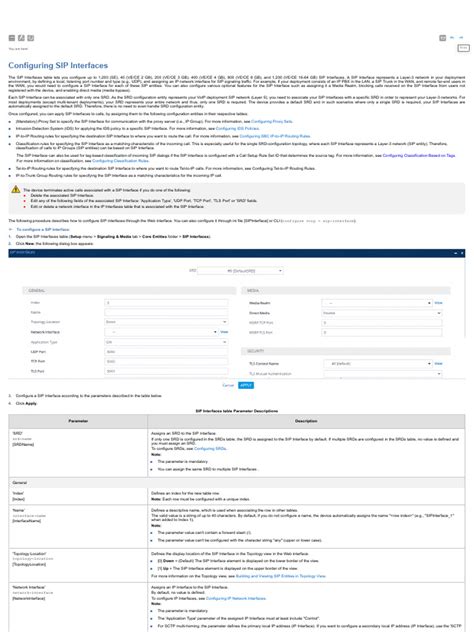 Configuring Sip Interfaces Pdf