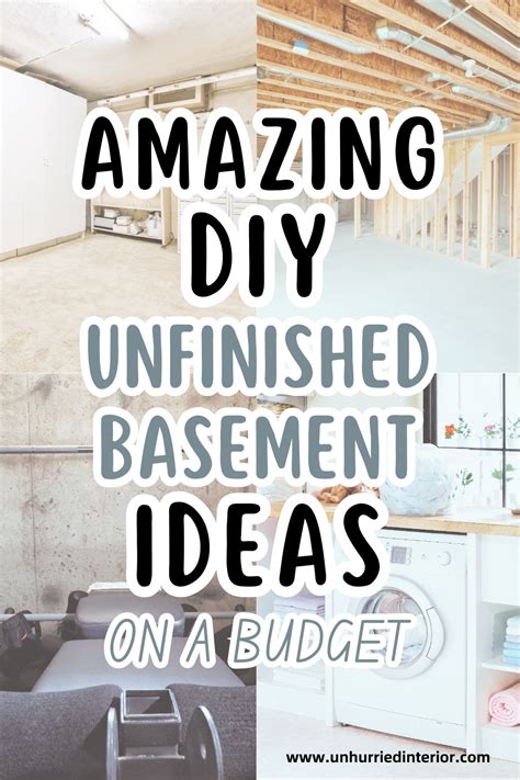 Transform Your Unfinished Basement On A Budget Creative And Affordable Ideas