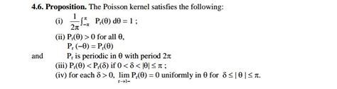solved 4 6 proposition the poisson kernel satisfies the