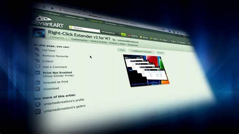 windows 7 right click extender youtube