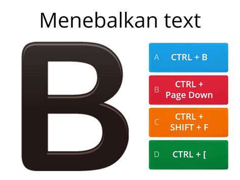 Microsoft Word Shortcut Dengan Tombol Keyboard Quiz