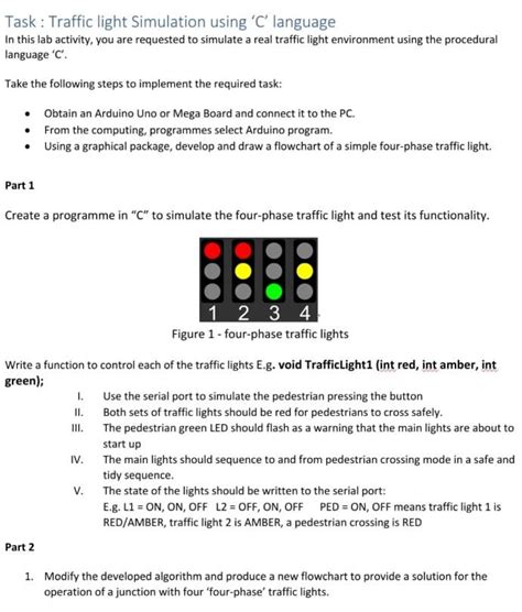 Task Traffic Light Simulation Using C Language In