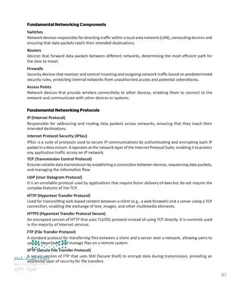 Lesson Network And Web Security Cybersecurity ثالث ثانوي المنهج