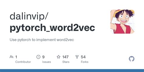 github dalinvip pytorch word2vec use pytorch to implement word2vec
