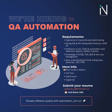 📢 Were Hiring Qa Automation 🚀 Were Looking For A Qa Automation