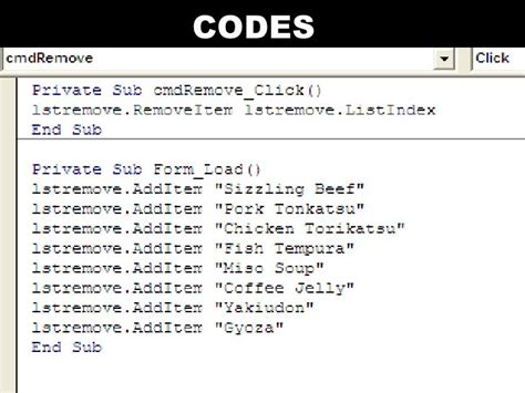 Visual Basic Codes And Screen Designs Visual Basic Codes And Screen Designs