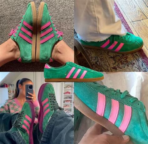 Green And Pink Gucci Sambas Spezials In 2024 Outfit Inspo Summer Sambas Hype Shoes