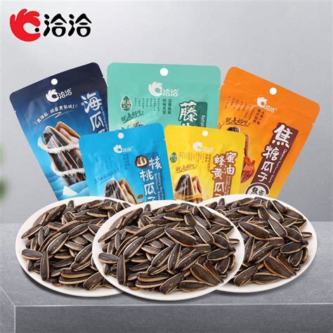 洽洽瓜子恰恰焦糖山核桃味海盐藤椒大颗粒葵花籽休闲炒货袋装108g 虎窝淘