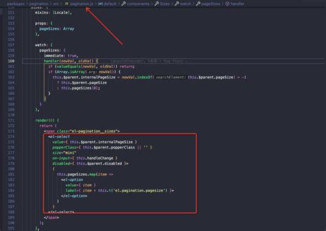 El Pagination 全屏以后page Sizes 20406080100 点击无反应 · Issue 22020