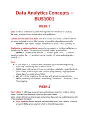 Understanding Data Analytics Excel Basics And Descriptive Course Hero