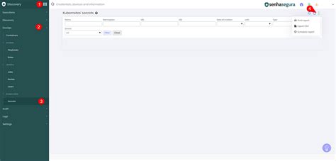 How To Access Kubernetes Secrets Reports In Discovery Discovery Segura Community