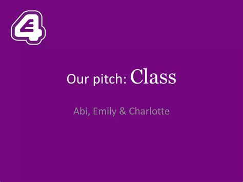 Class Pitch Ppt