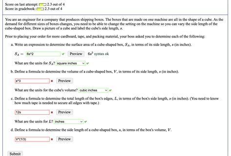Solved Score On Last Attempt Score In Gradebook 2 3 Out Of