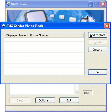 Sending SMS Text Messages On Windows XP With Microsoft SMS Sender