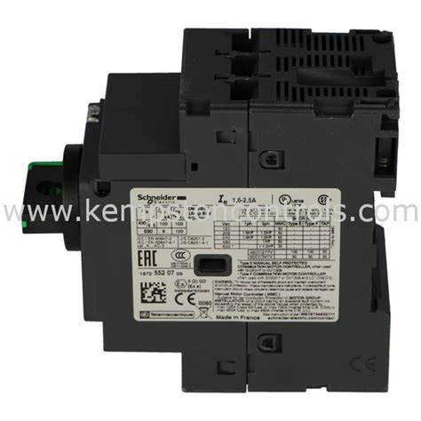 Schneider Gv2p07 Schneider Circuit Breaker 1 6 2 5a Kempston Controls