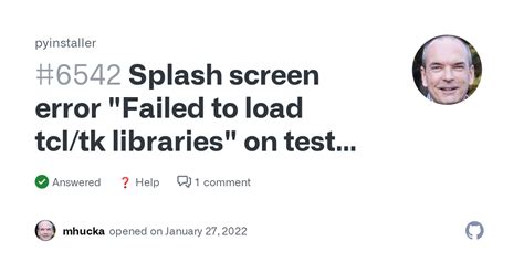 Splash Screen Error Failed To Load Tcl Tk Libraries On Test System But Not On Dev System