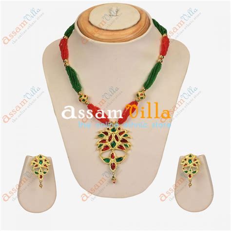 Buy Assamese Traditional Jethipotia Pendant Jewellery Set Assamvilla
