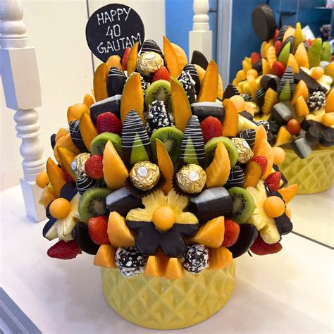 Chocolate Dipped Fruit Bouquets Fruit Basket Mumbai