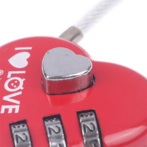 Love Password Lock Wire Rope Lock Travel Grelly UK