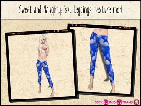 Second Life Marketplace Sweet And Naughty Sky Leggings Texture Mod