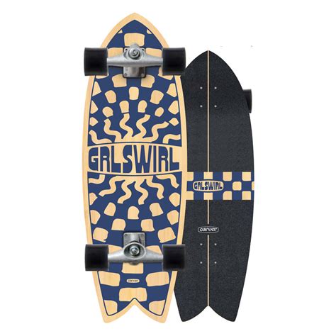 Carver Skateboards 2925 Girlswirl Swirlcheck Cx Complete Slick