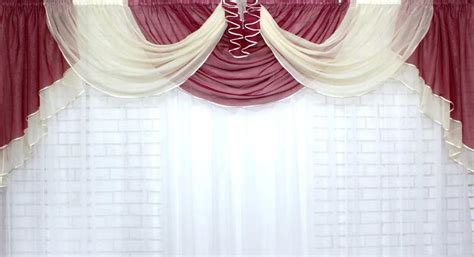 Ламбрекен из шифона на карниз 3 метра бордовый — цена 1630 грн в каталоге Шторы Купить товары