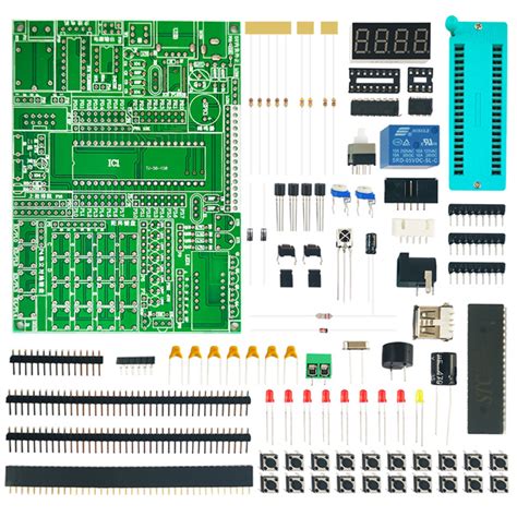 51 Microcontroller Development Board Kit Avr Compatible Experimental Board Stc Learning Board