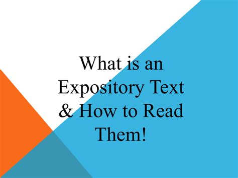 Expository Text Definition Features And Reading Strategies