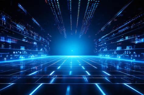 The Generative Ai Technology Particle Abstract Background Premium Ai Generated Image