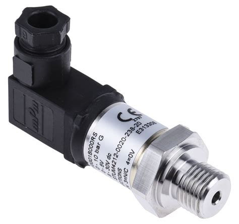 Gems Sensors Relative Pressure Sensor For Fluid Gas 10bar Max Pressure Reading Voltage RS