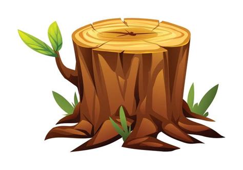 Tree Stump Vector Art Icons And Graphics For Free Download
