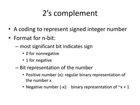 Ppt Bit Representation Of Integer And Floating Point Numbers Powerpoint Presentation Id2420524