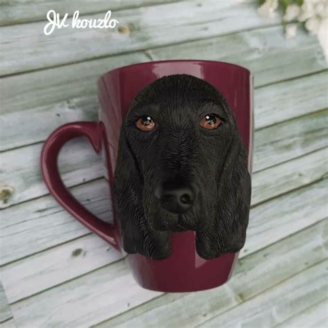 Cocker Spaniel Polymer Clay Cup Fimo Dog Clay Cup Polymer Clay