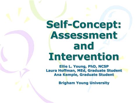 Ppt Self Concept Assessment And Intervention Powerpoint Presentation