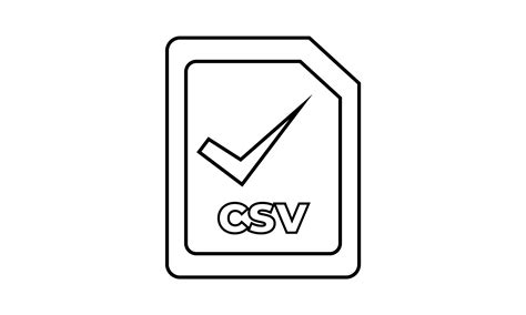 Csv File Line Art Icon Vector Graphic By Mehedi Hasan · Creative Fabrica