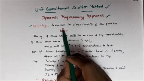 Unit Commitment Solution Method Forward Dynamic Programming Approach
