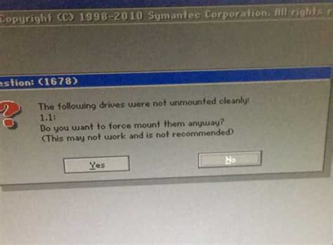 重装系统the Following Drives Were Not Unmounted Cleanly解决方法 深度系统