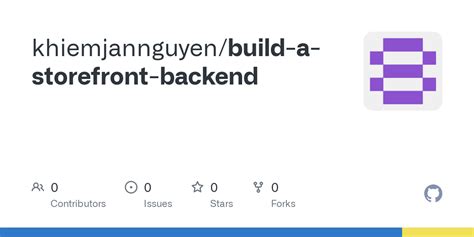 Github Khiemjannguyenbuild A Storefront Backend