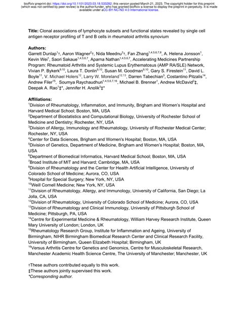 Pdf Clonal Associations Of Lymphocyte Subsets And Functional States Revealed By Single Cell