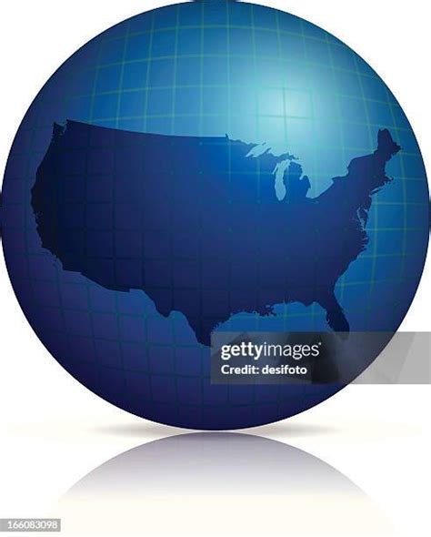 70 United States Map Globe Lines High Res Illustrations Getty Images